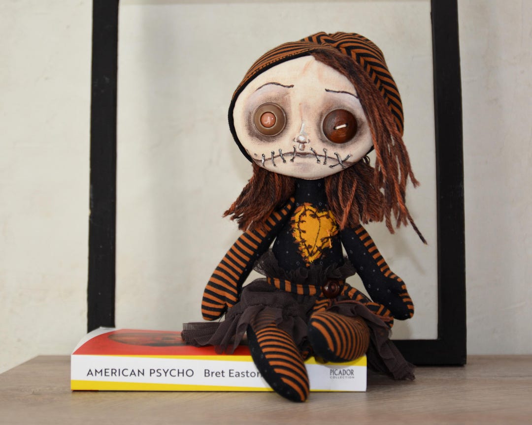Voodoo-girl-doll 2 - OOAK Handmade Art Doll, Unique Textile Sculpture ...