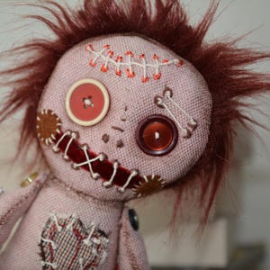 Little Voodoo Doll 2- OOAK Handmade Art Doll, Unique Textile Sculpture ...