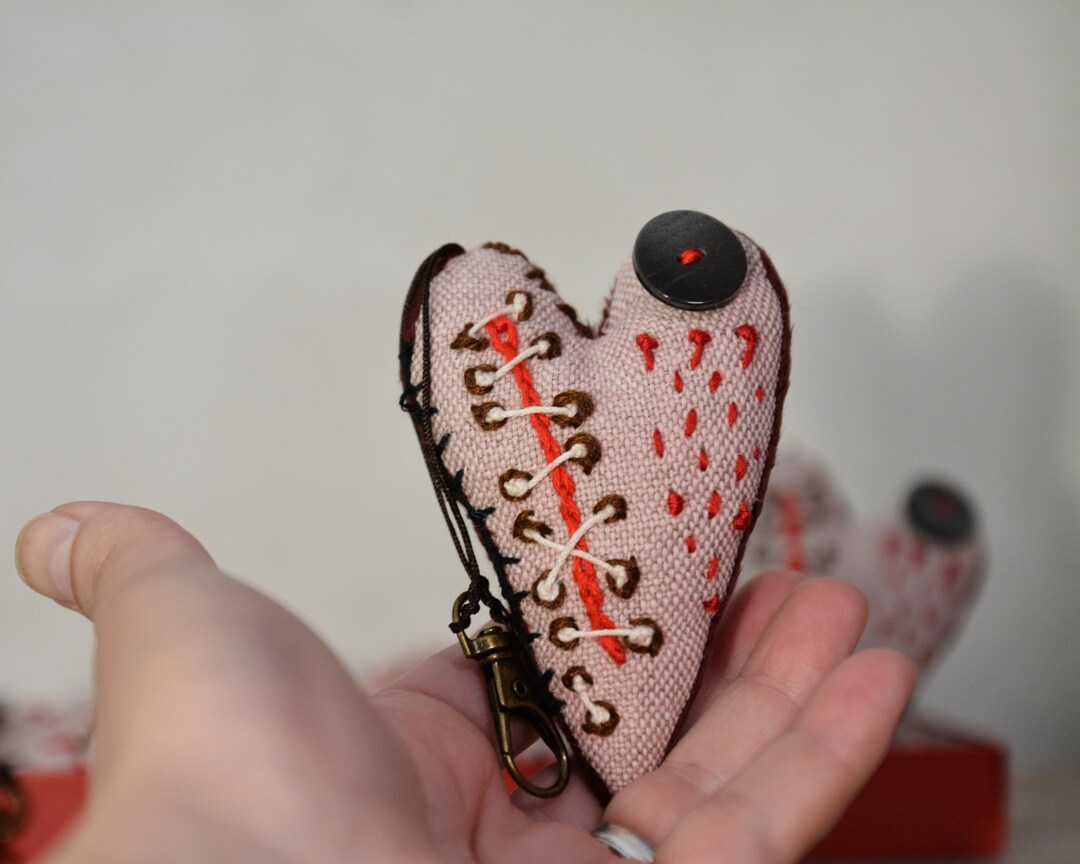Voodoo Heart Keychain Unique Gothic Accessory Gift for Spiritual Fans ...