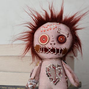 Little Voodoo Doll 2- OOAK Handmade Art Doll, Unique Textile Sculpture ...