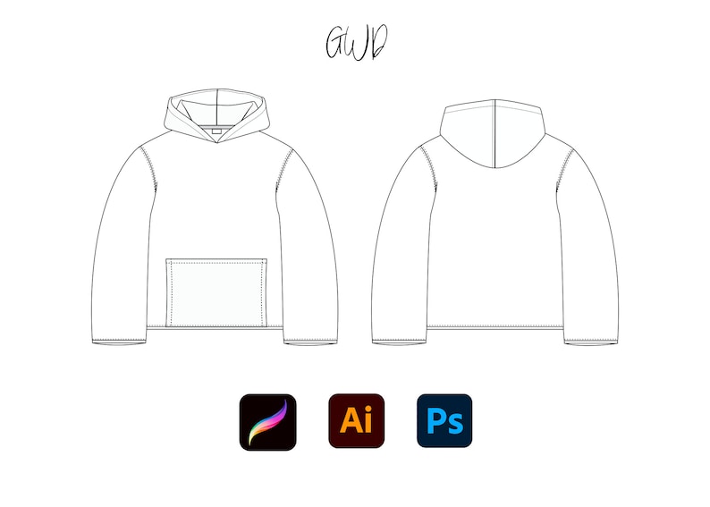 Box Shape Pullover Hoodie Mockup - Etsy
