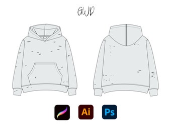 Box Shape Pullover Hoodie Mockup - Etsy