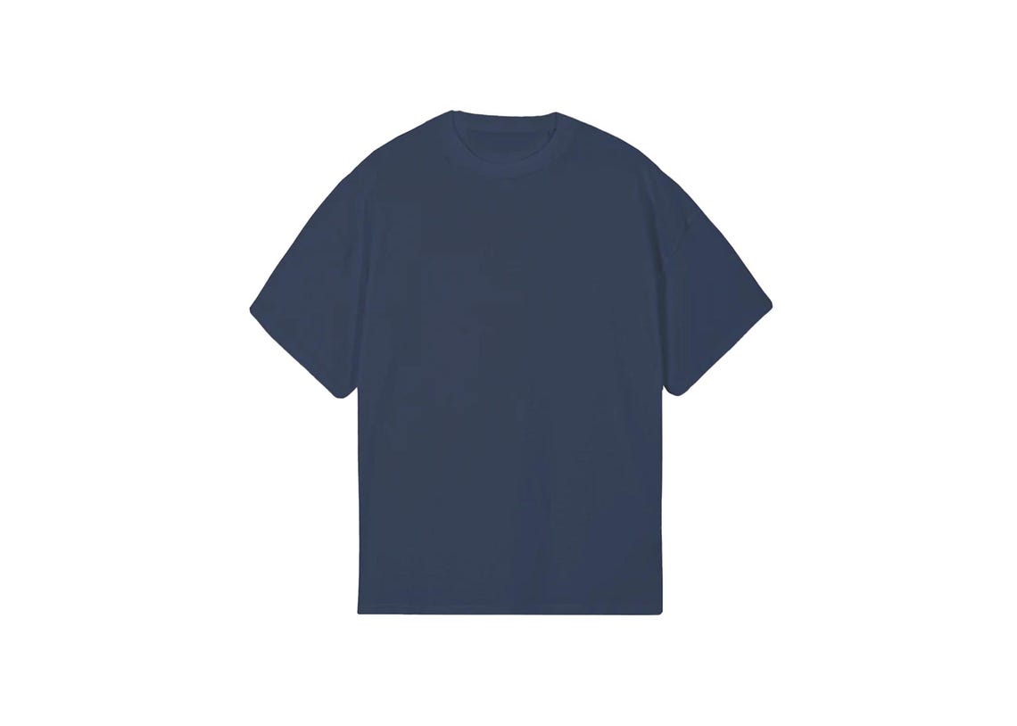 Navy Blue Oversize Tee Mockup - Etsy