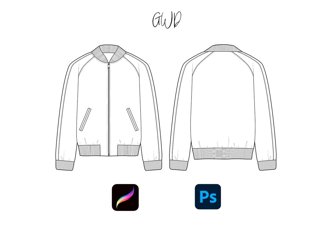 Track Jacket Template Mockup - Etsy