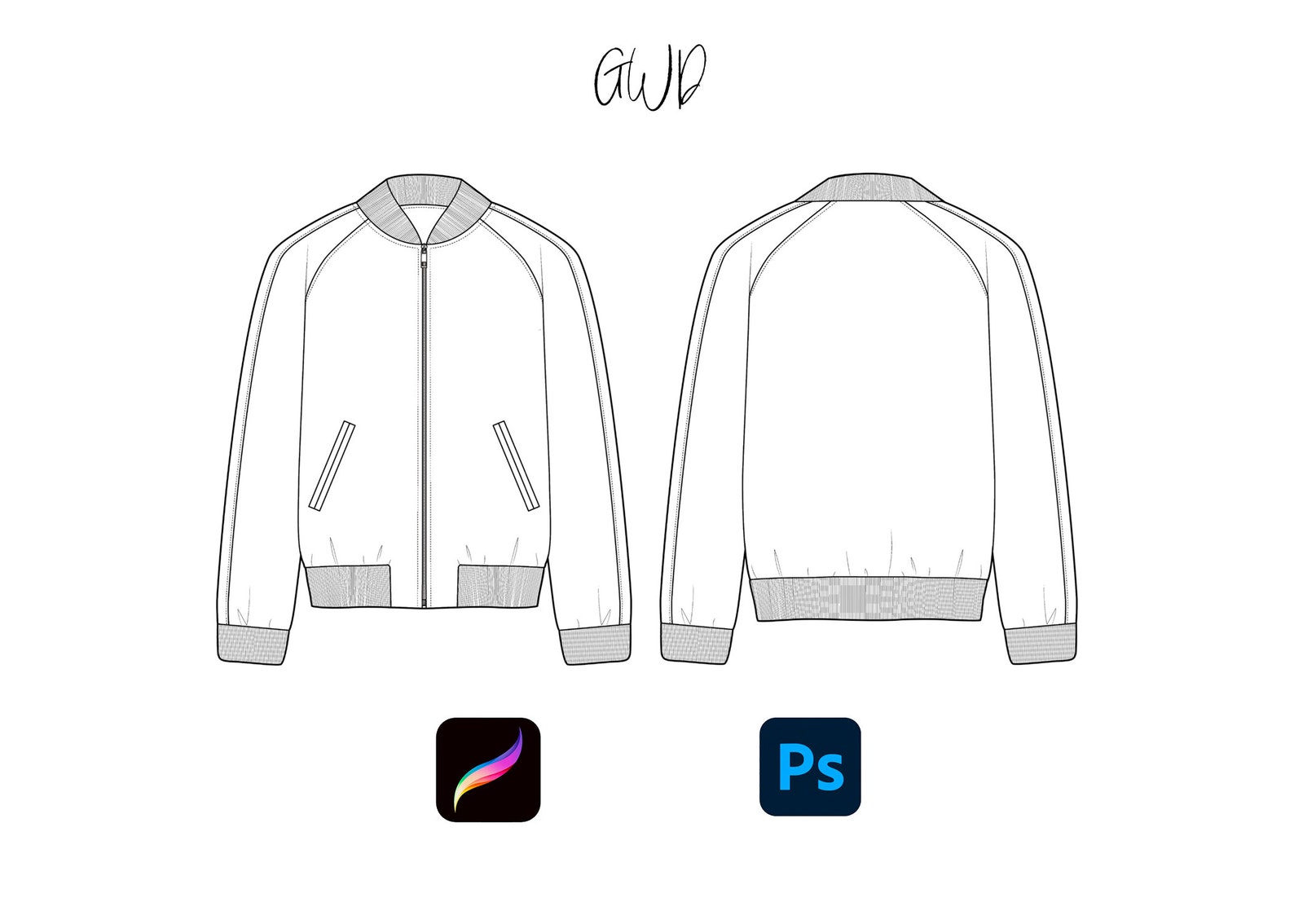 Track Jacket Template Mockup - Etsy