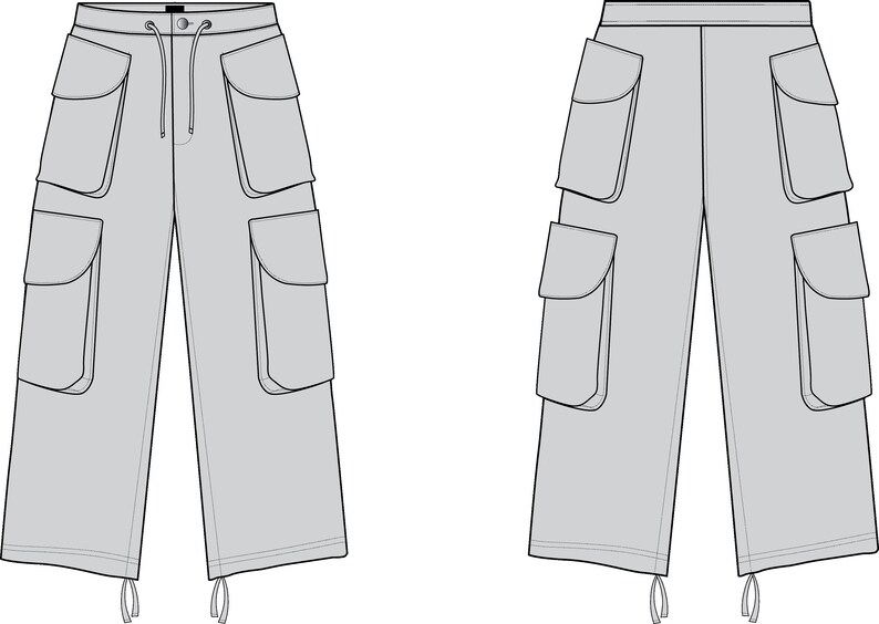 Cargo Pant Mockup - Etsy