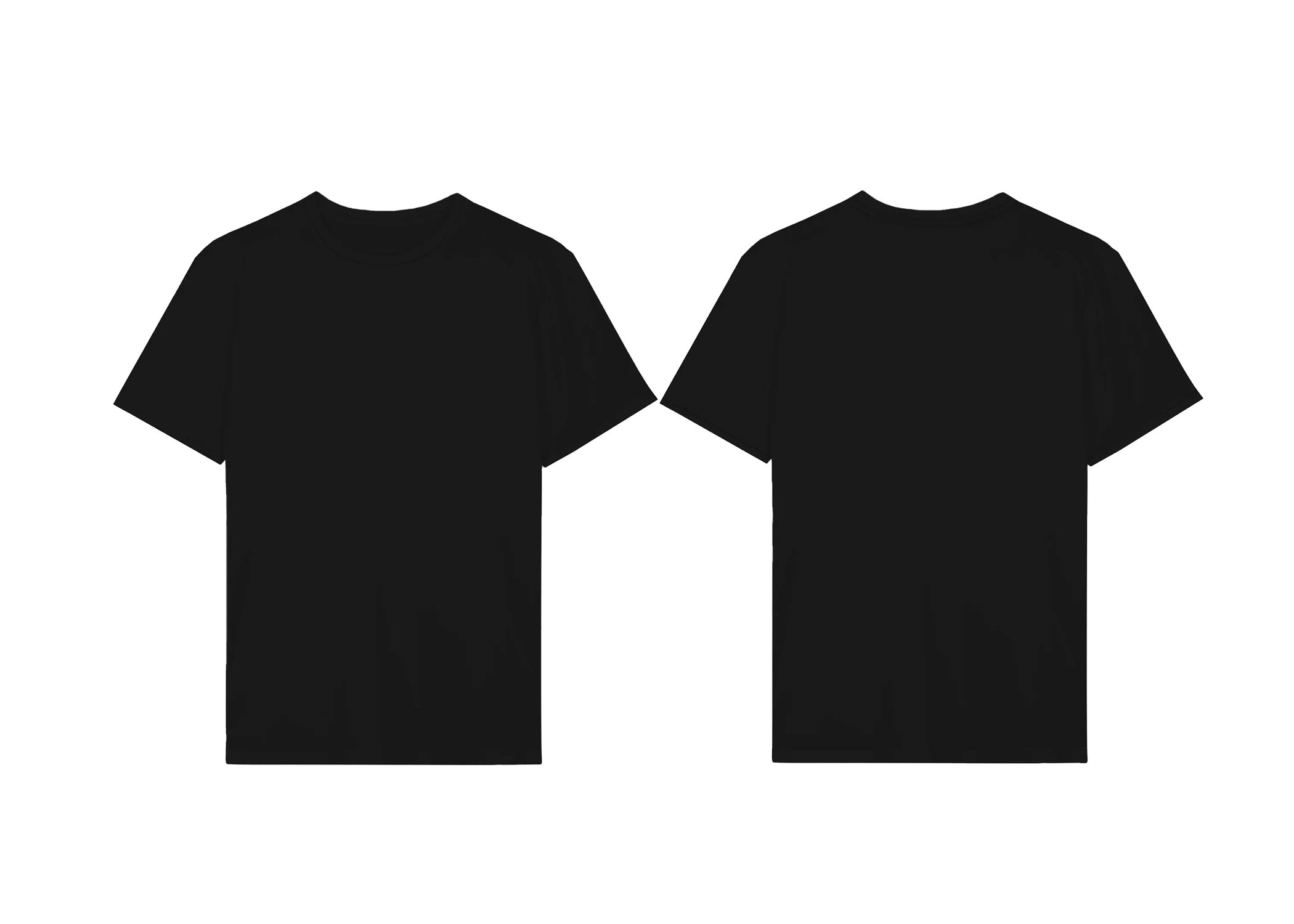 Black Regular Tee Mockup - Etsy