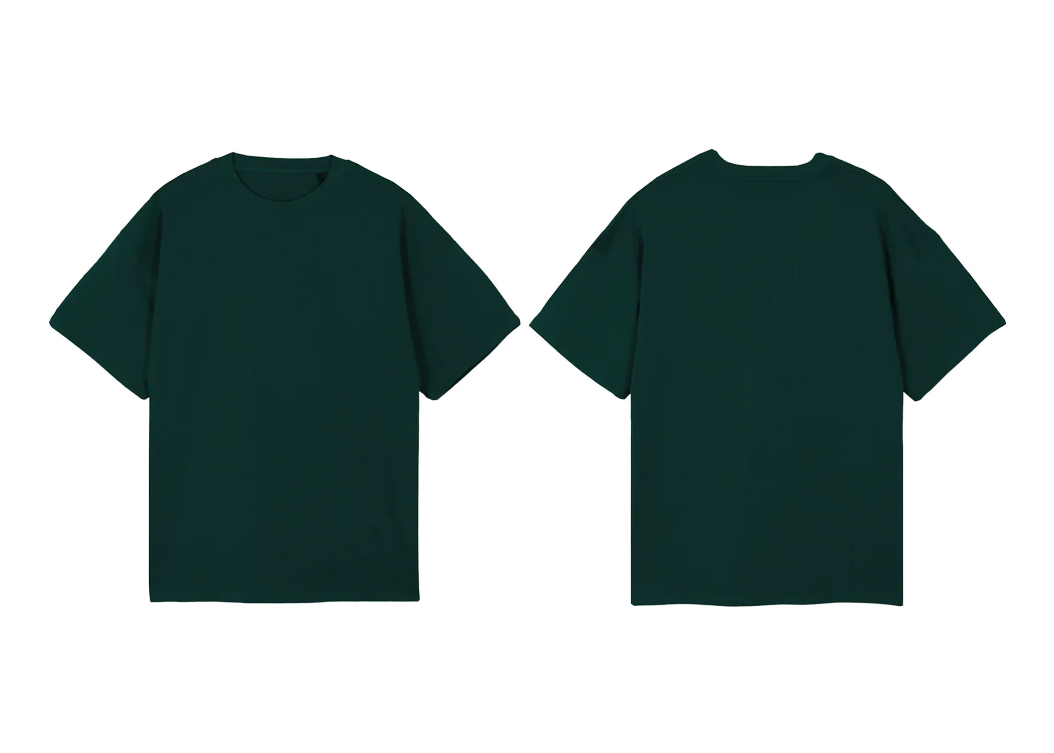 Forest Green Oversize Tee Mockup - Etsy