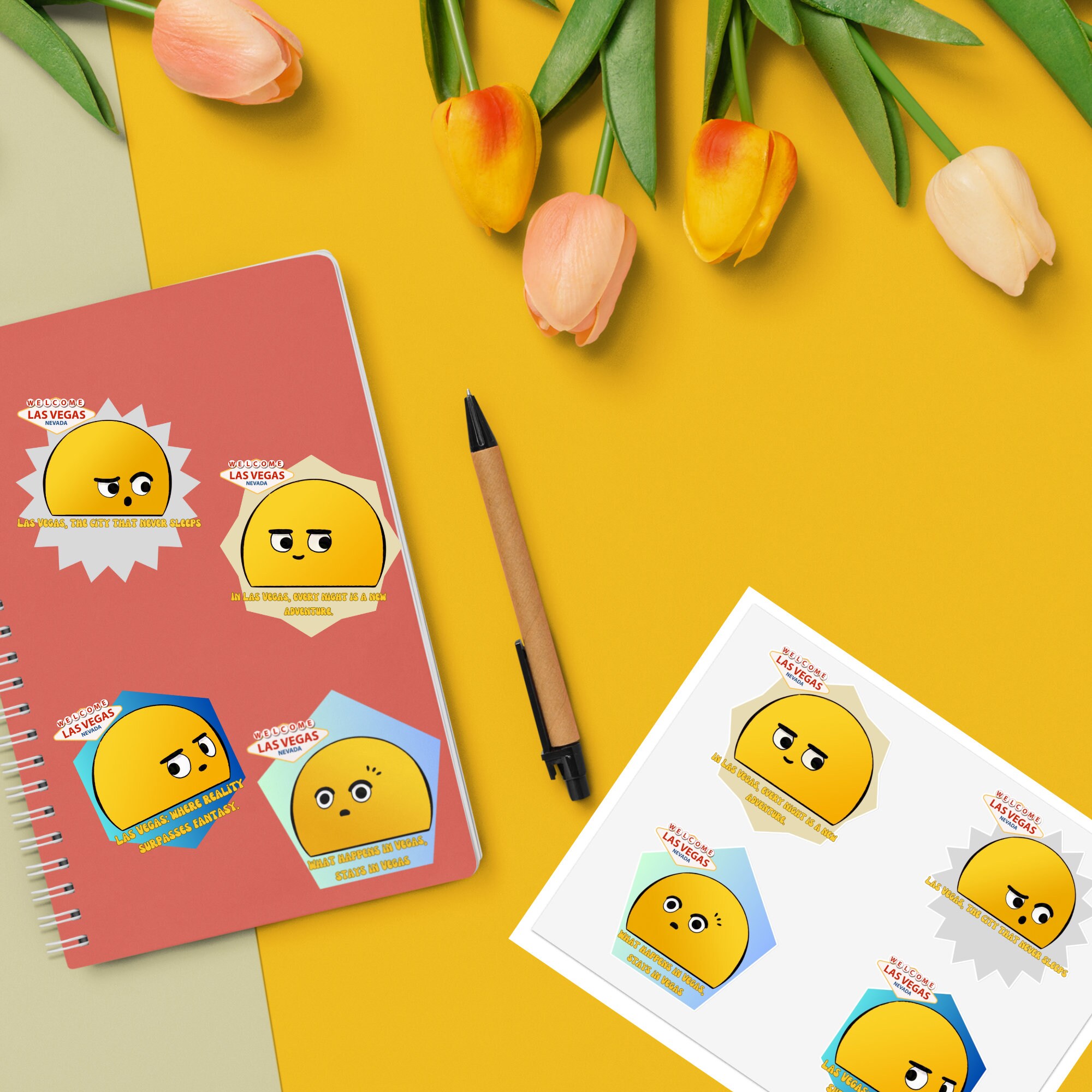 Sticker Sheets Sphere Las Vegas, Travel Decals, Great for Customizing ...