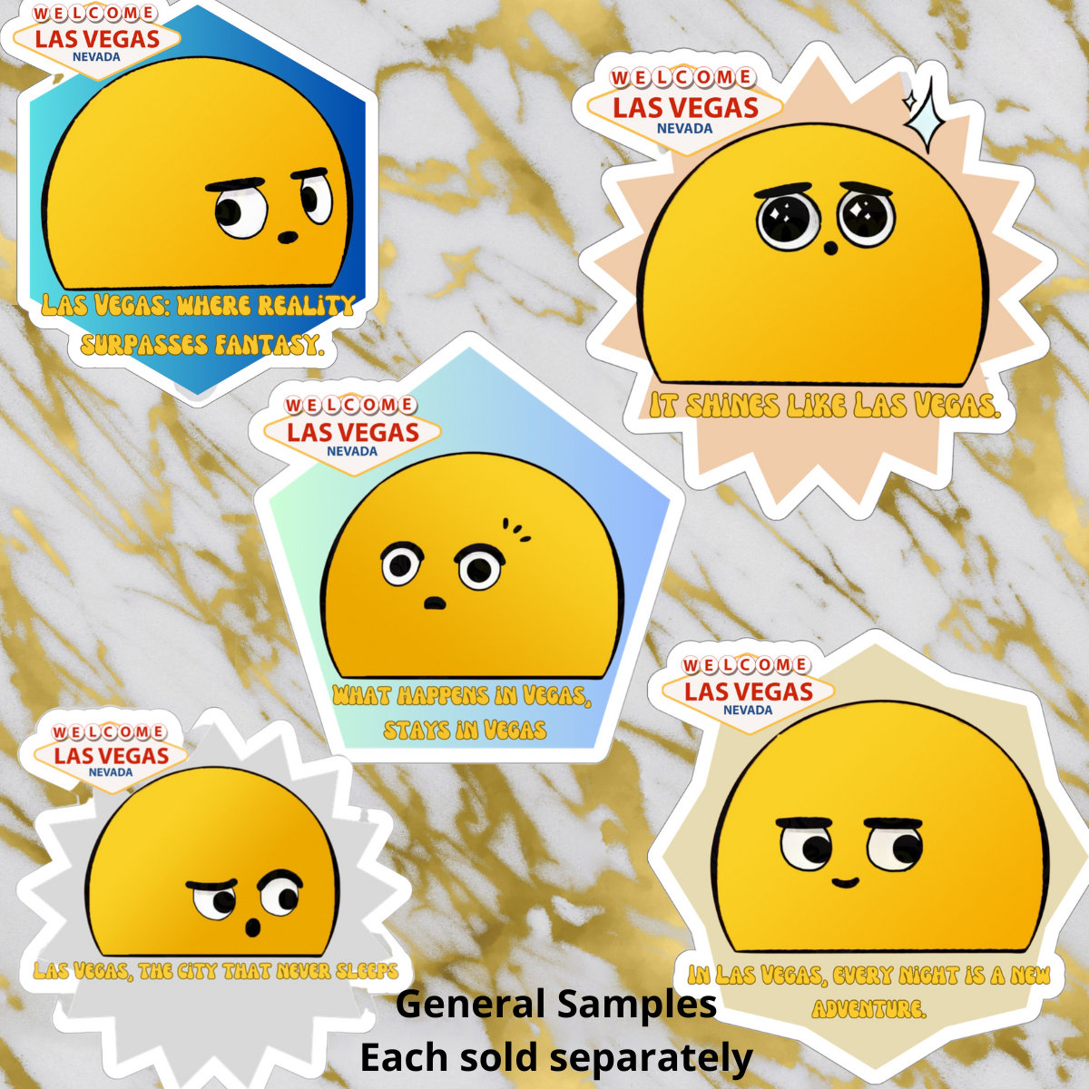 Sphere Stickers Las Vegas, Travel Decals, Great for Customizing ...