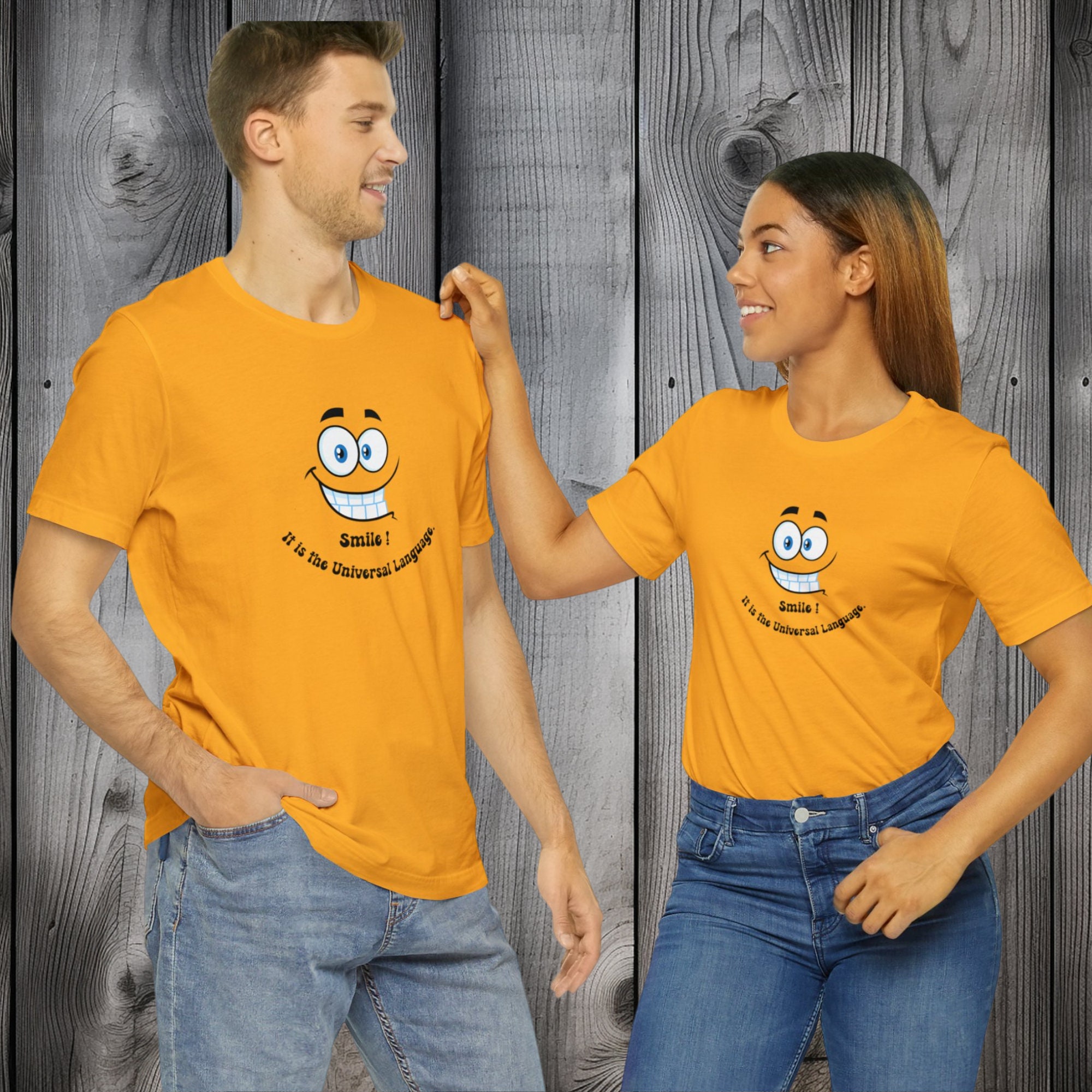 Smile is a Universal Language Tee Comfortable Unisex Jersey Shirt ...
