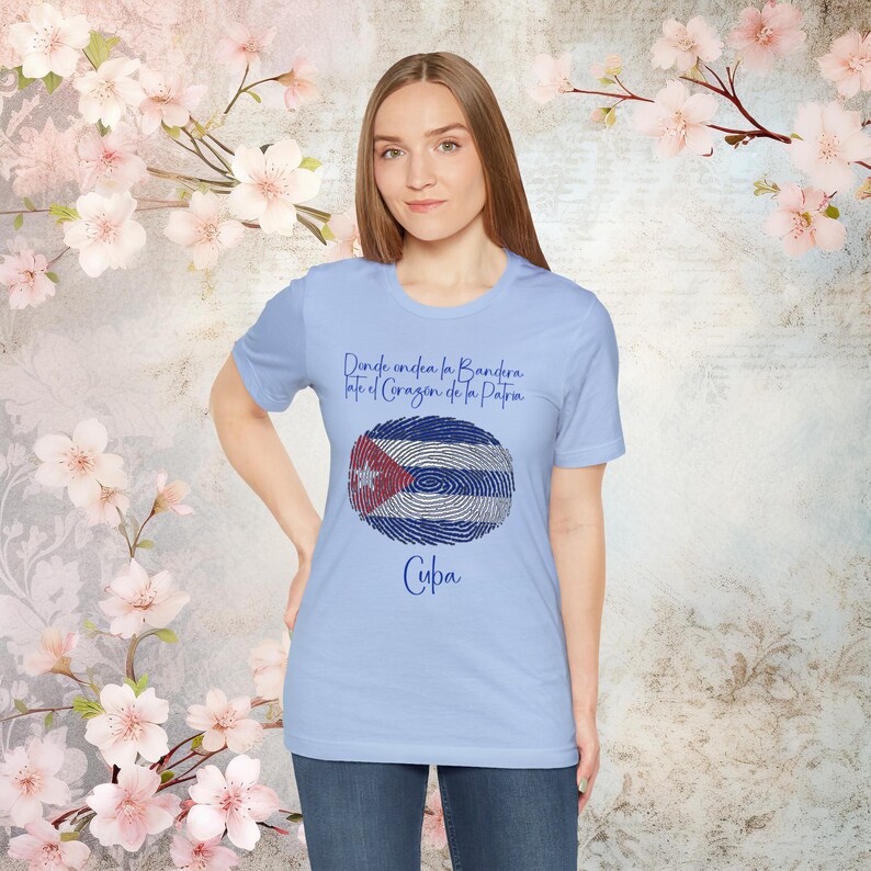 Cuba Flag Fingerprint Shirt, - Etsy