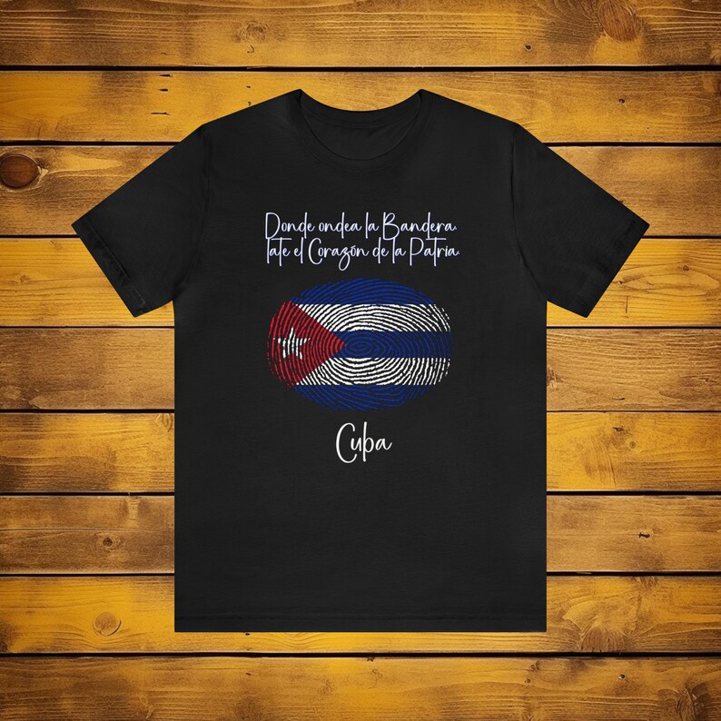Cuba Flag Fingerprint Shirt, - Etsy