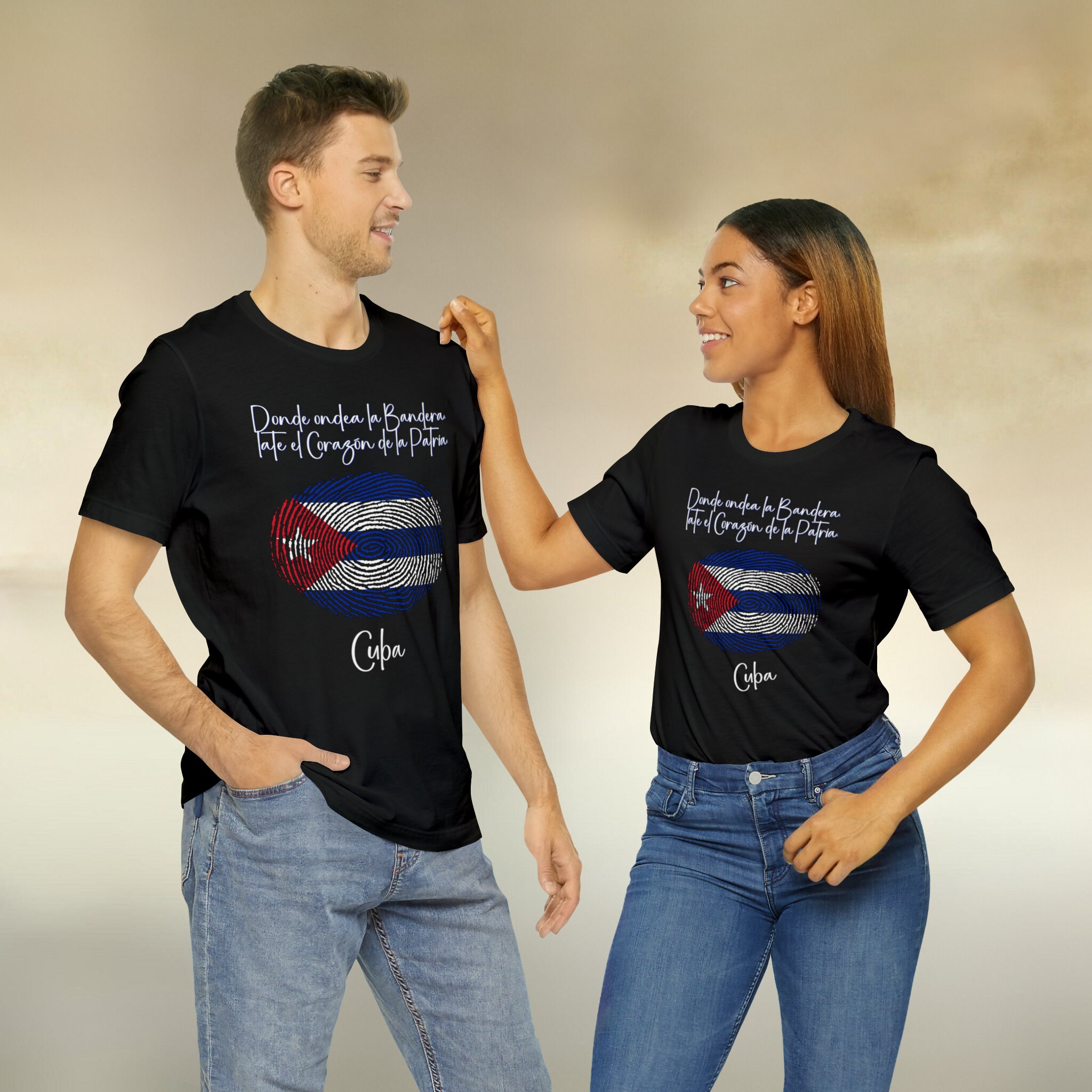 Cuba Flag Fingerprint Shirt, - Etsy