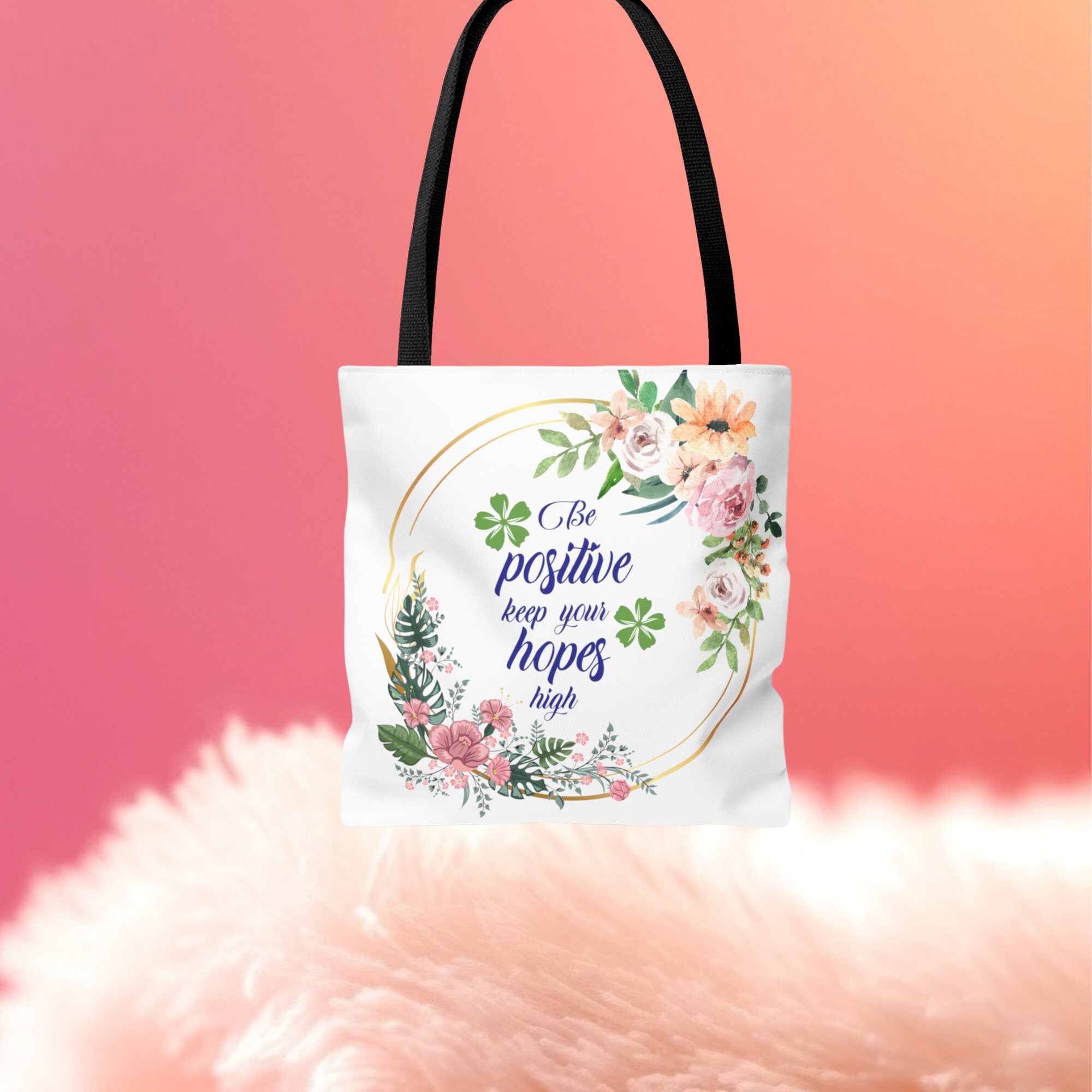 Inspirational Quote Tote Bag for Women, Motivational Carry-all, Ideal ...