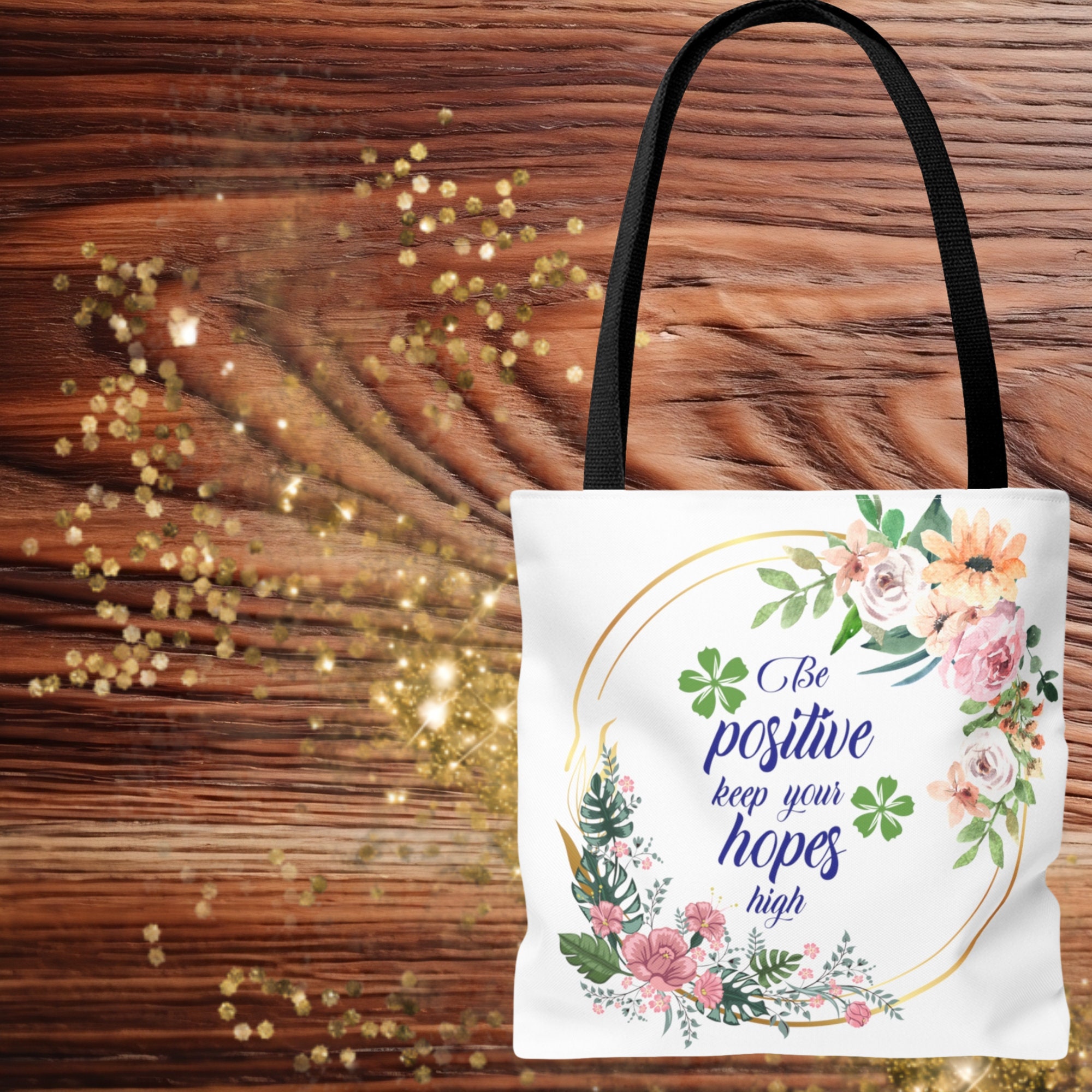 Inspirational Quote Tote Bag for Women, Motivational Carry-all, Ideal ...