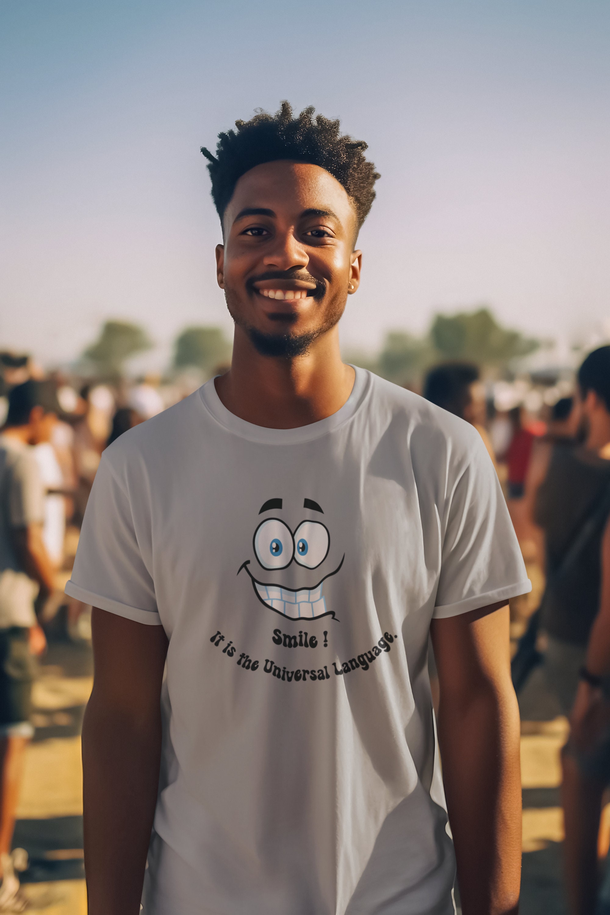 Smile is a Universal Language Tee Comfortable Unisex Jersey Shirt ...