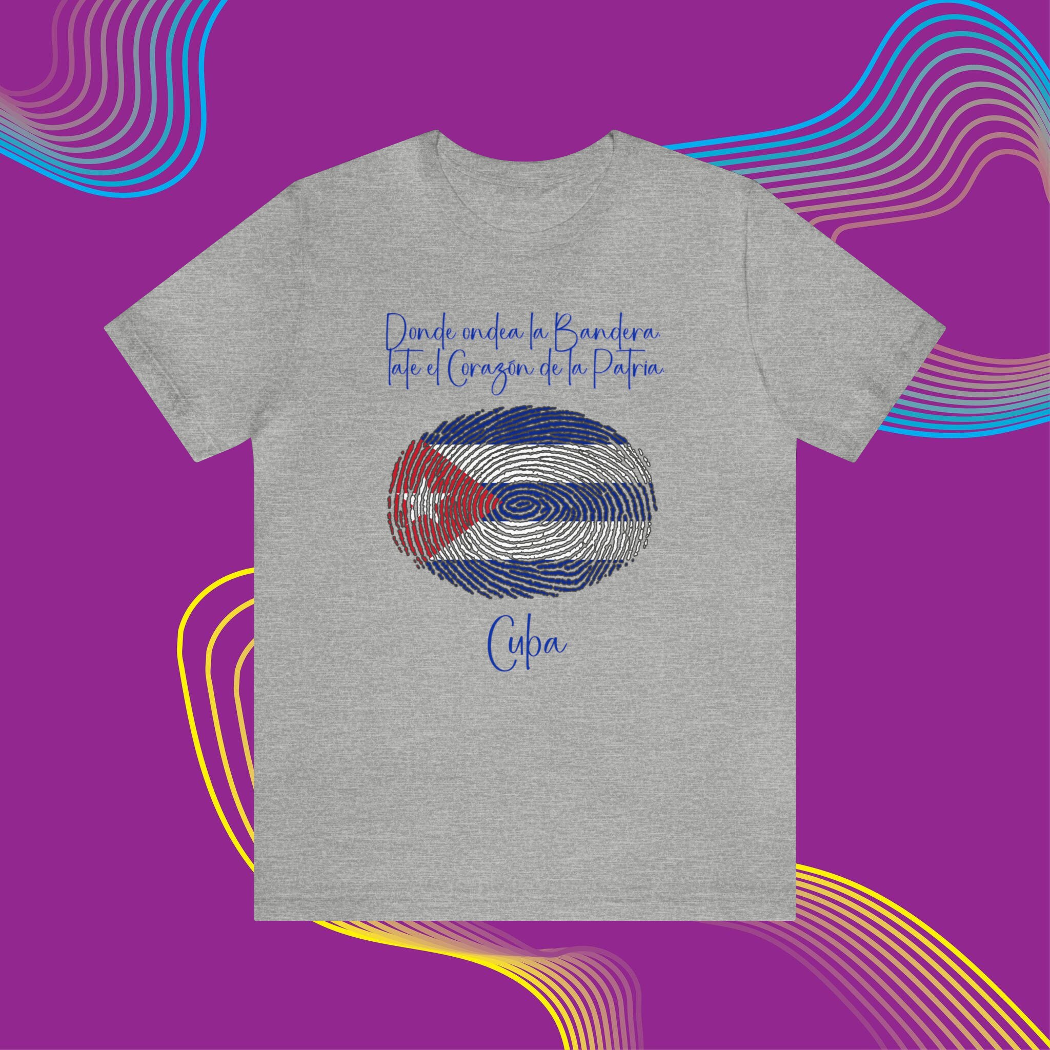 Cuba Flag Fingerprint Shirt, - Etsy
