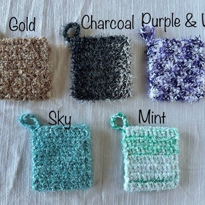 Handmade Crochet Body Scrubby: Cotton Exfoliating Scrubber - Etsy