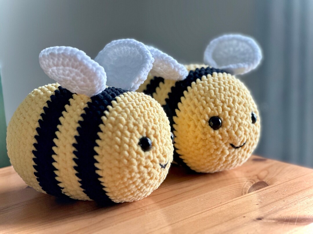 Bee Plushie, Bumblebee Crochet Stuffie, Bee Lover Gift, Crochet Bee ...
