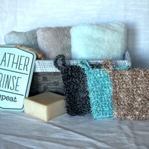 Handmade Crochet Body Scrubby: Cotton Exfoliating Scrubber - Etsy