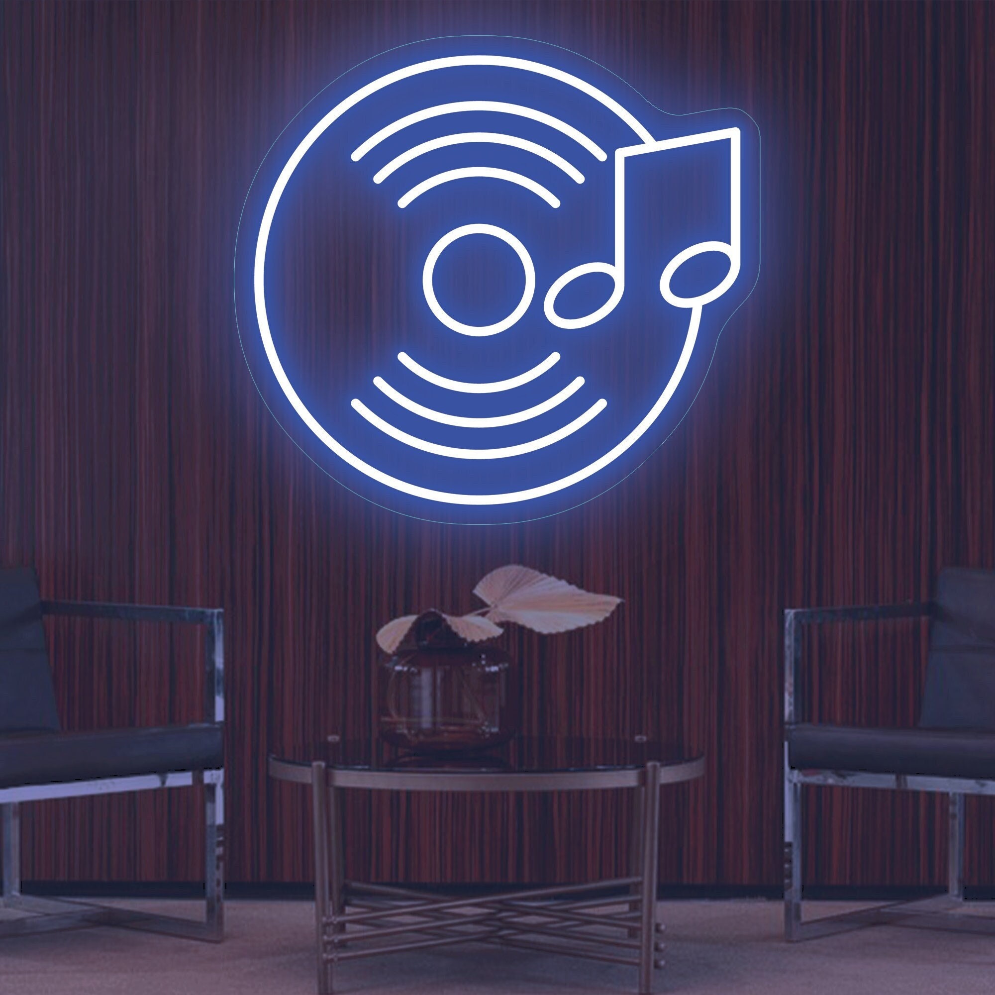 Music Neon Wall Decor Vinyl Neon Sign Music Room Decor Music Studio ...