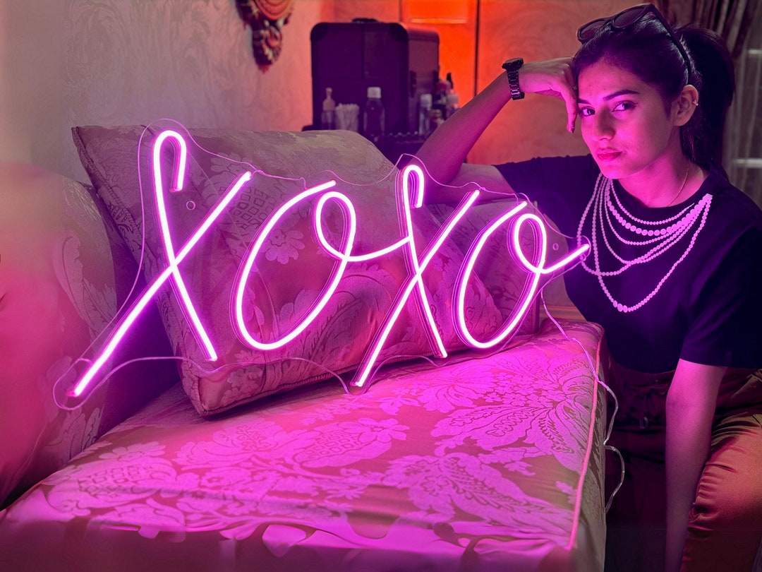 XOXO Neon Sign Wall Decor Aesthetic Neon Sign Custom Neon - Etsy