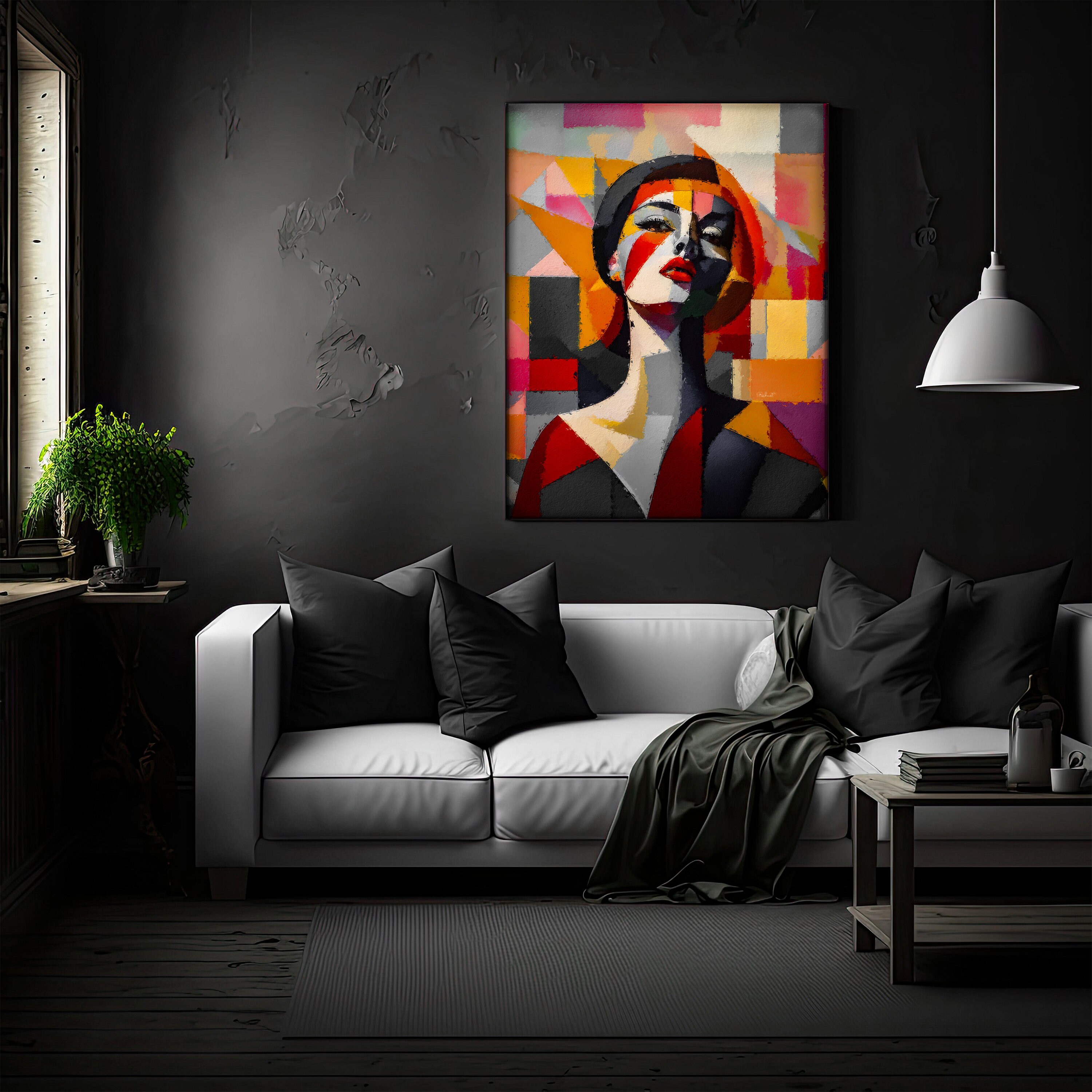 Abstract Panel Print on Canvas - Etsy