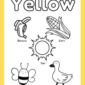 Color Sorting Images to Colors / Color Sheets/ Identification of Colors ...