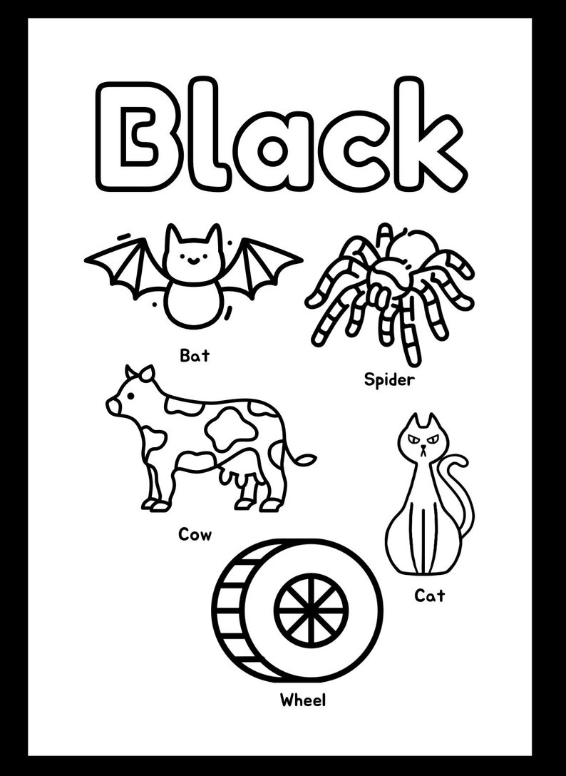 Color Sorting Images to Colors / Color Sheets/ Identification of Colors ...