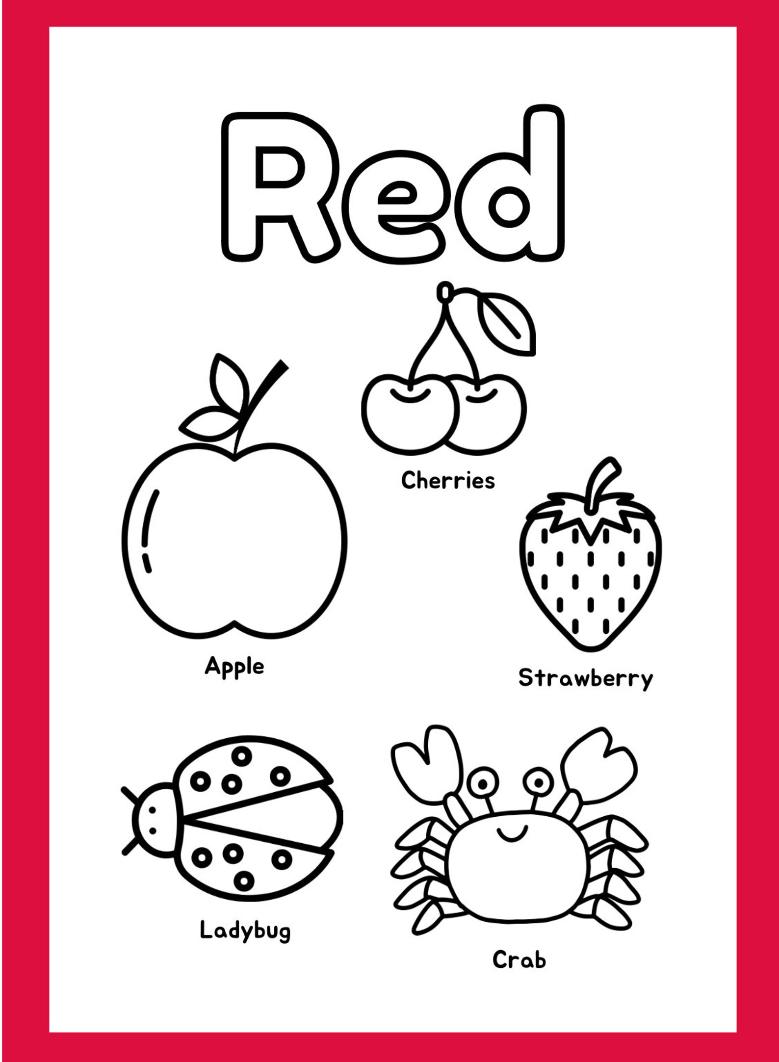 Color Sorting Images to Colors / Color Sheets/ Identification of Colors ...