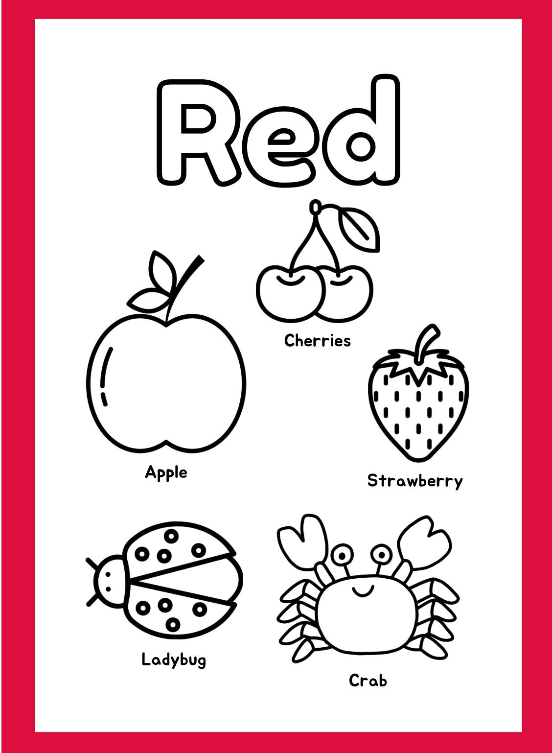 Color Sorting Images to Colors / Color Sheets/ Identification of Colors ...