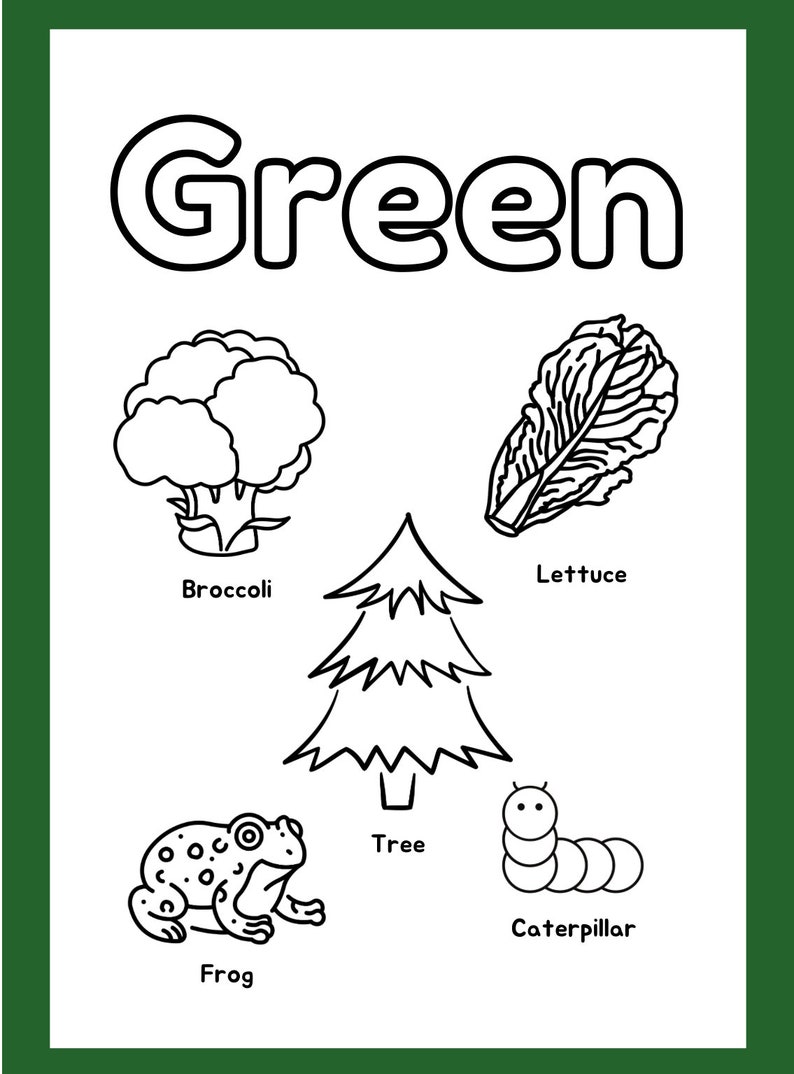 Color Sorting Images to Colors / Color Sheets/ Identification of Colors ...