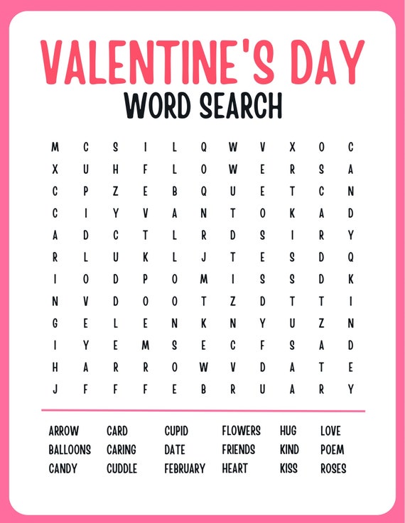 Hojas De Trabajo De San Valentín