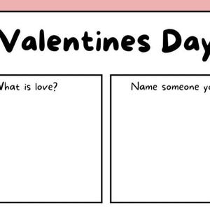 Valentines Day What is Love Activity for Kids Valentines Printable ...