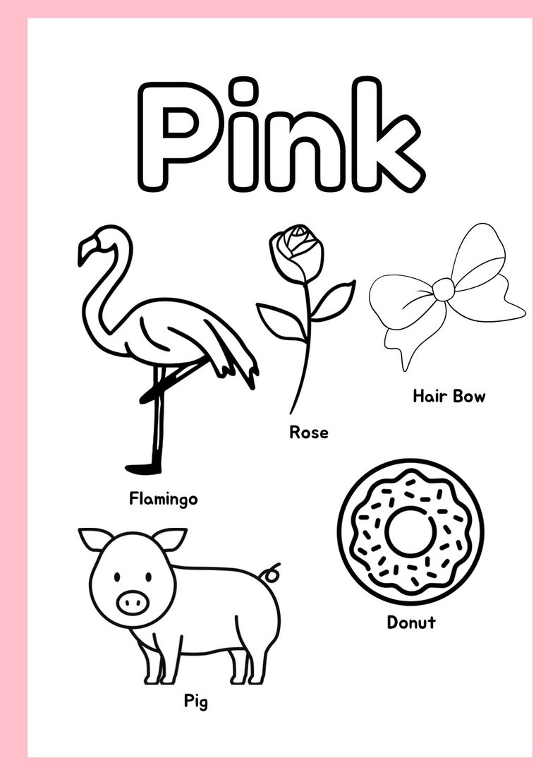 Color Sorting Images to Colors / Color Sheets/ Identification of Colors ...