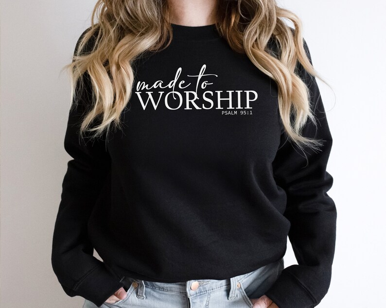 Made to Worship Sweatshirt, Christian Sweatshirt,minimal Christian ...