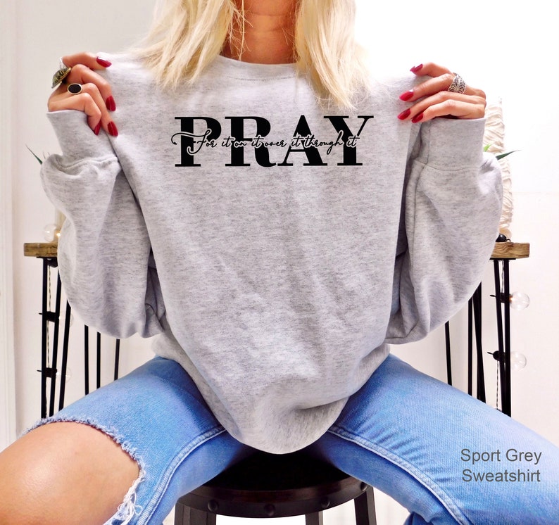 Christian Pray Sweatshirt, Women of the Bible Sweater, Christian Women ...