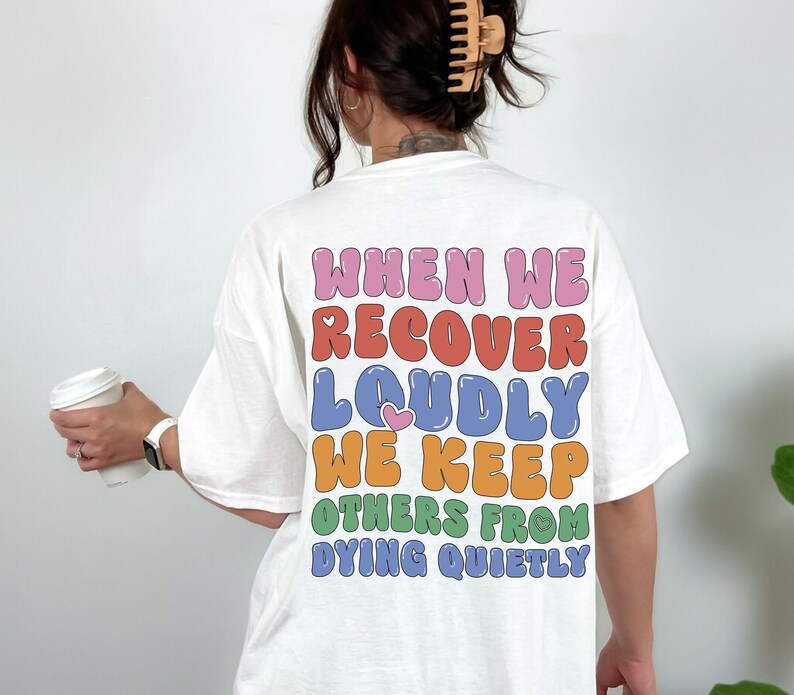 Recover Loudly T-shirt, Sobriety Gift, Unisex Tee - Etsy