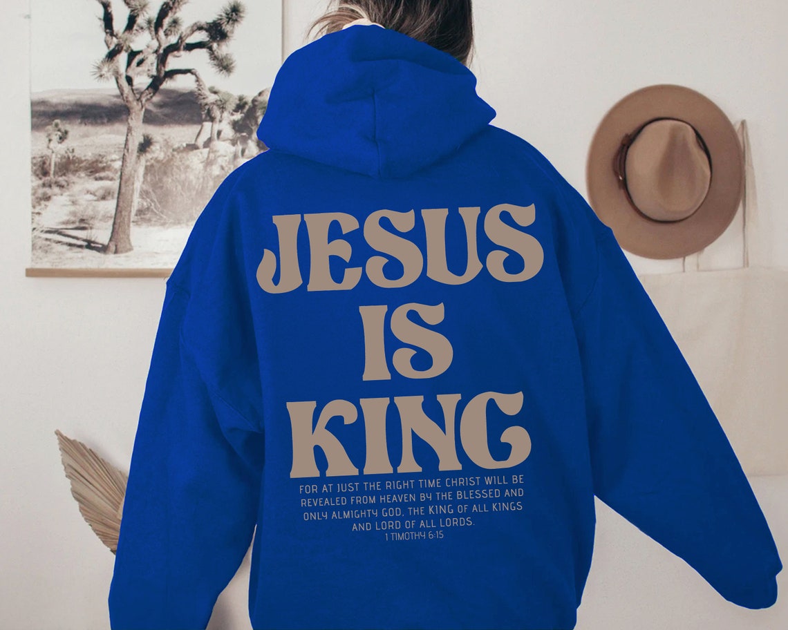 Jesus is King T Shirt, Jesus Hoodie, Christian Apperal, Christian Merch ...