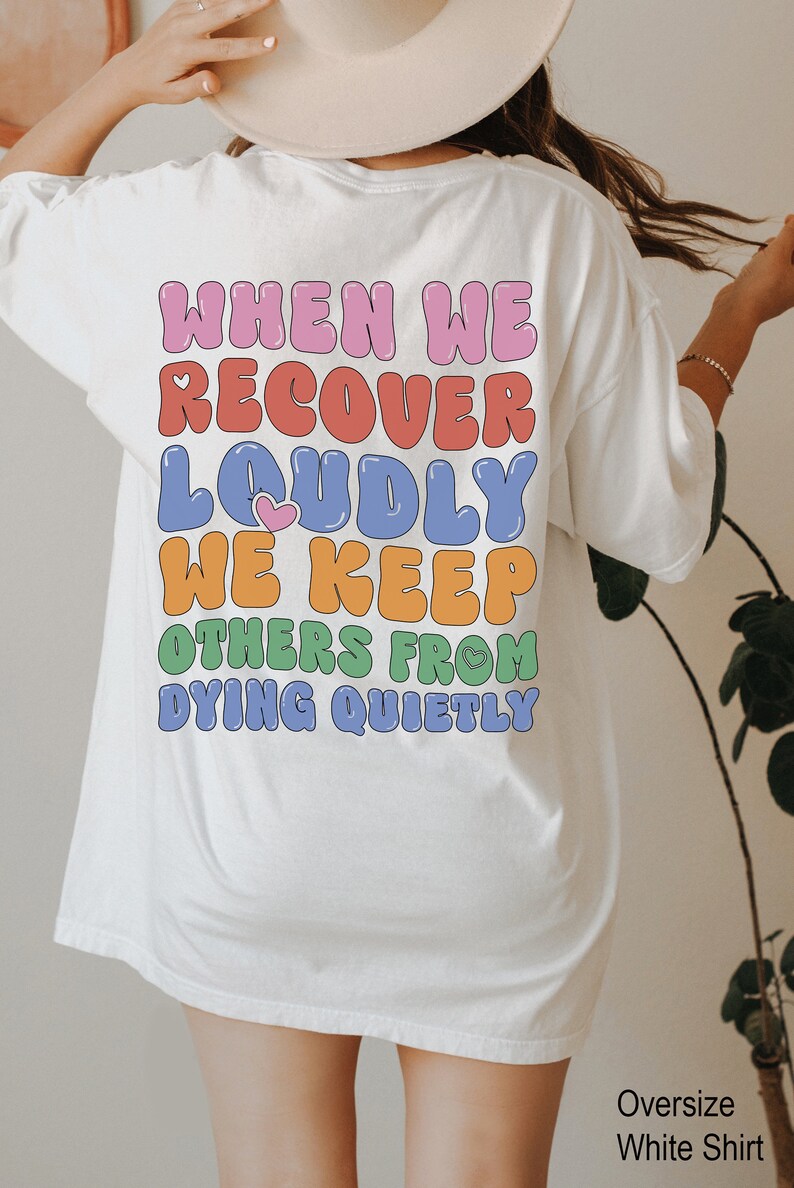 Recover Loudly T-shirt, Sobriety Gift, Unisex Tee - Etsy