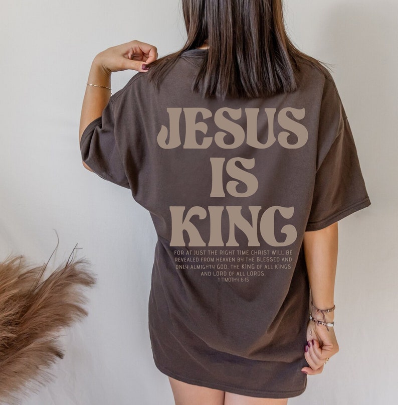 Jesus is King T Shirt, Jesus Hoodie, Christian Apperal, Christian Merch ...