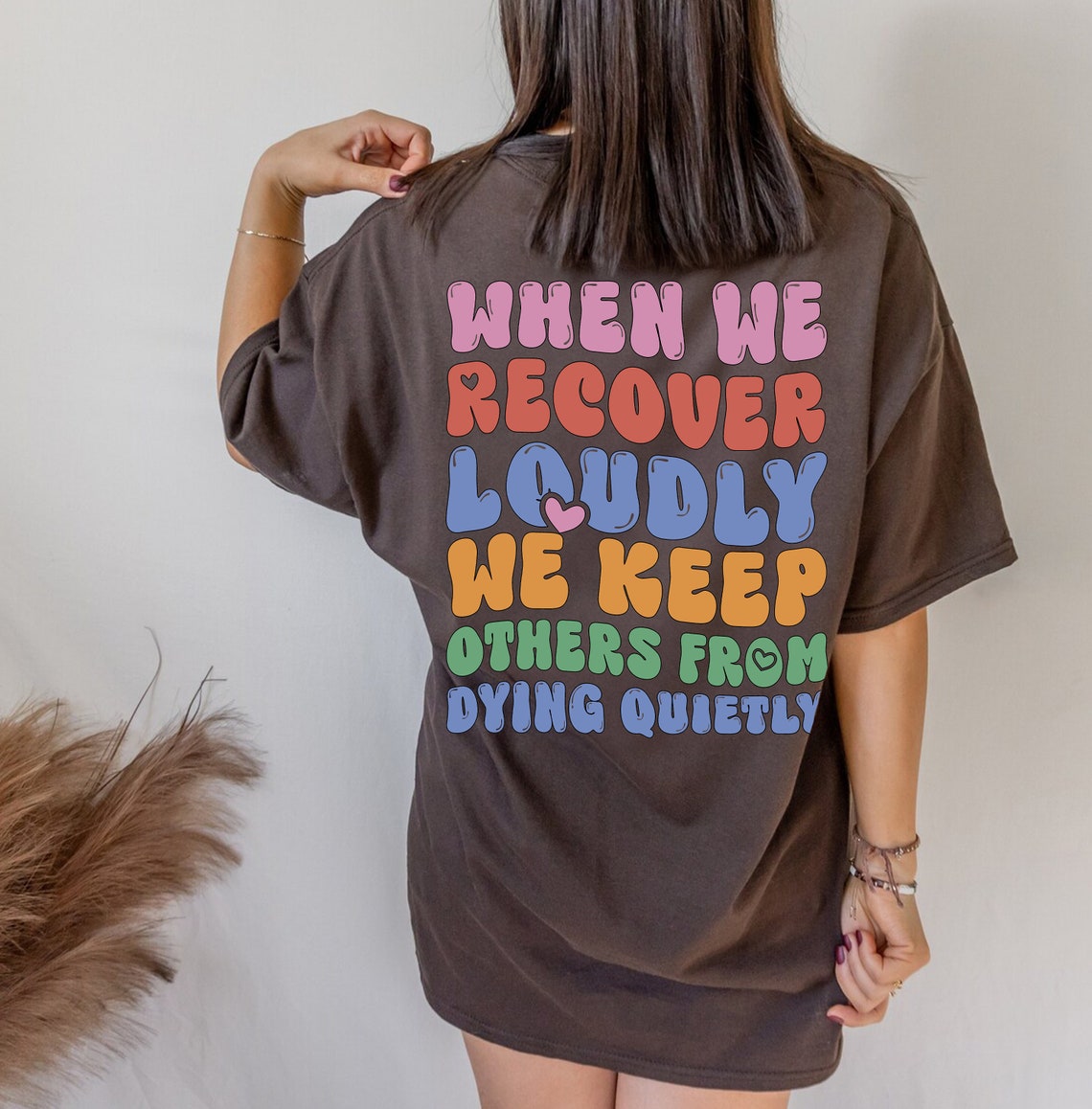 Recover Loudly Shirt, Sobriety Tshirt, Addiction Recovery Shirt, AA T Shirt, Addiction Counselor ...
