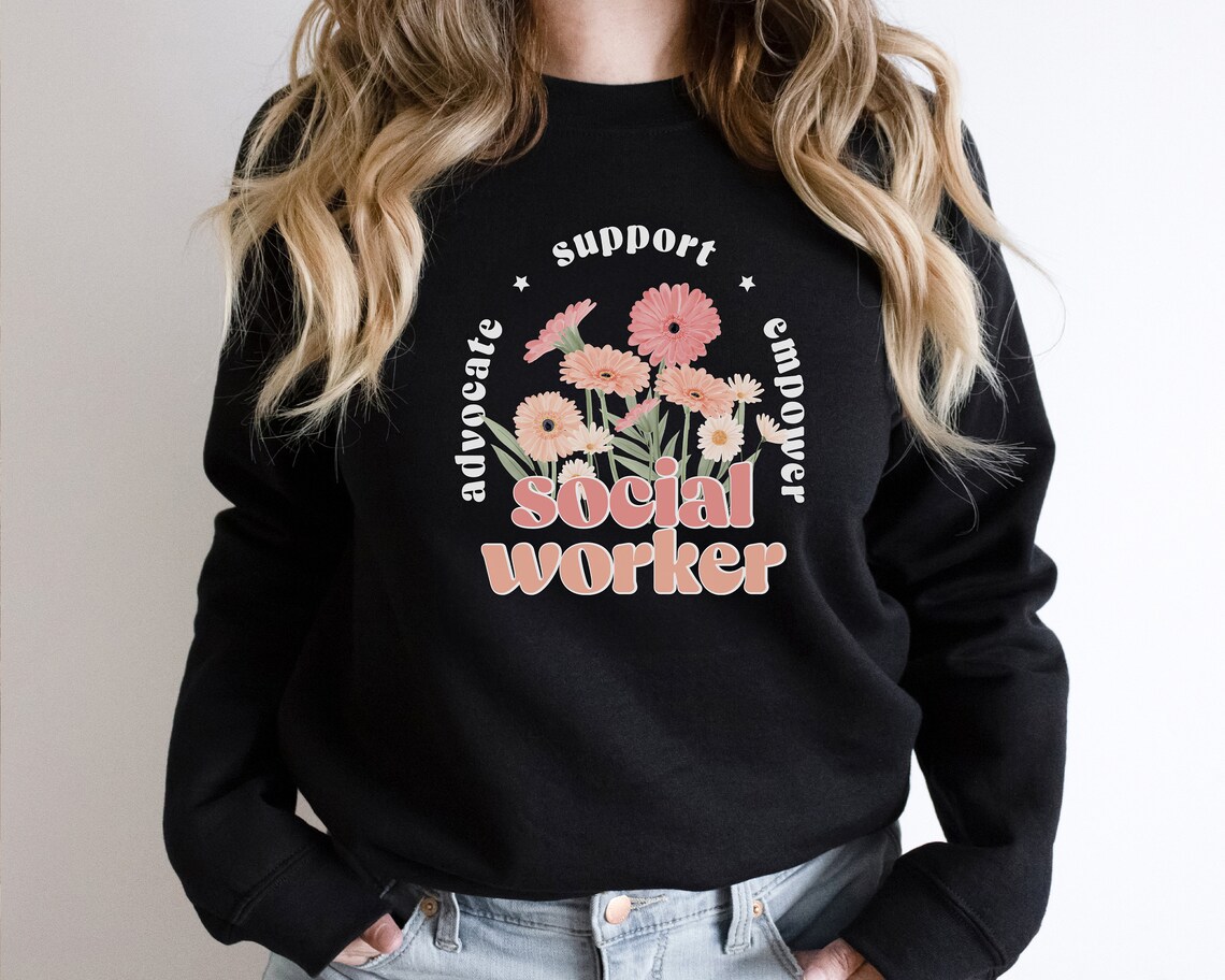 School Social Worker Sweatshirt, Retro Social Work Shirt, Social Worker ...