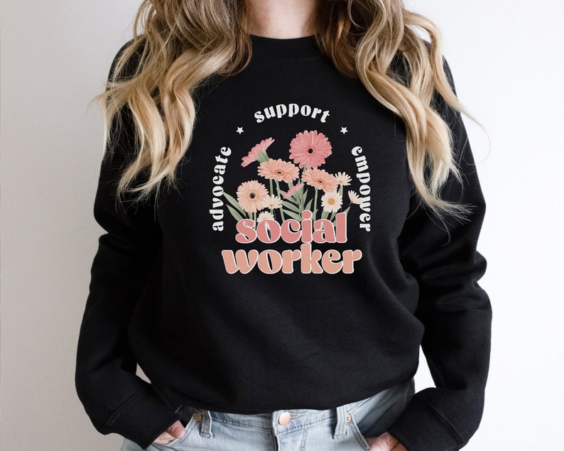 School Social Worker Sweatshirt, Retro Social Work Shirt, Social Worker ...