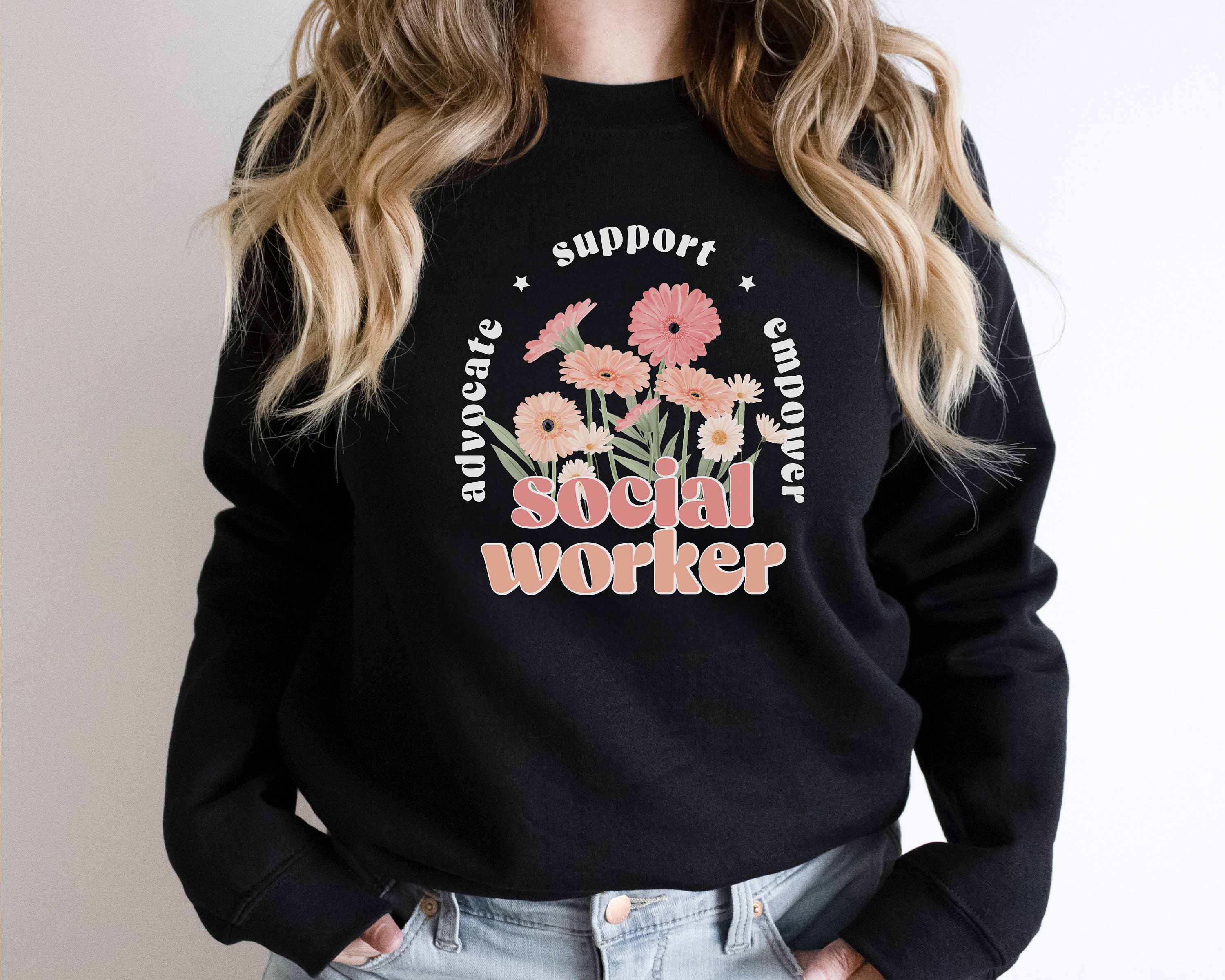 School Social Worker Sweatshirt, Retro Social Work Shirt, Social Worker ...