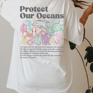 Protect Our Oceans Tshirt, Shark Shirt, Save the Ocean Shirt, Respect ...
