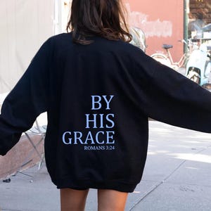 By His Grace Hoodie, Christian Hoodie, Christian Men Gift, Faith ...