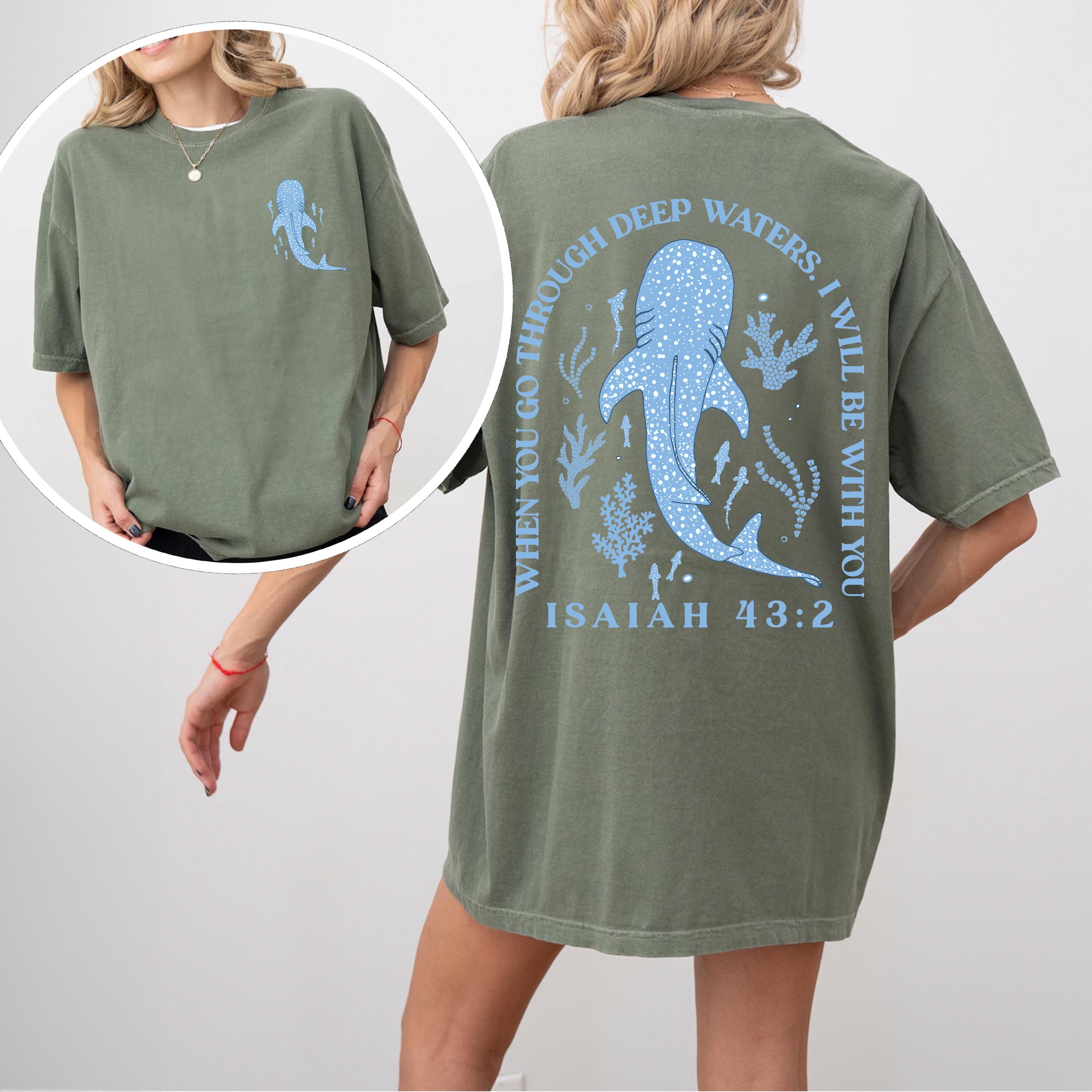 Whale Shark Tshirt, Beachy Shirt, Shark Shirt, Jesus T-shirt, Beachy ...