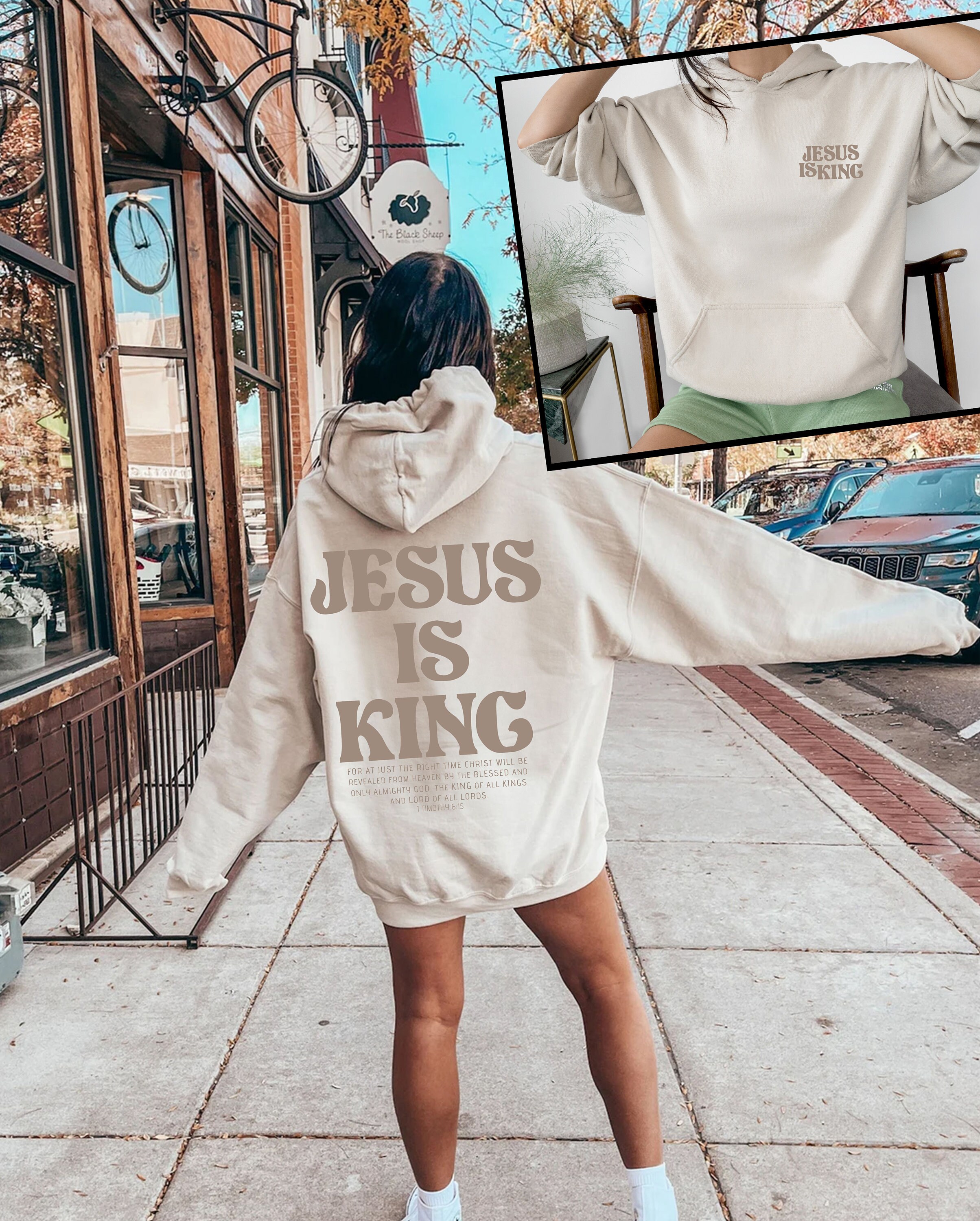 Jesus is King T Shirt, Jesus Hoodie, Christian Apperal, Christian Merch ...